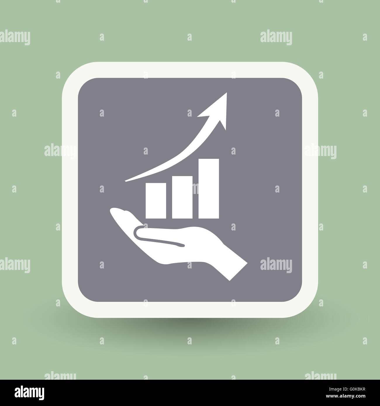 graph in hand icon Stock Vector Image & Art - Alamy