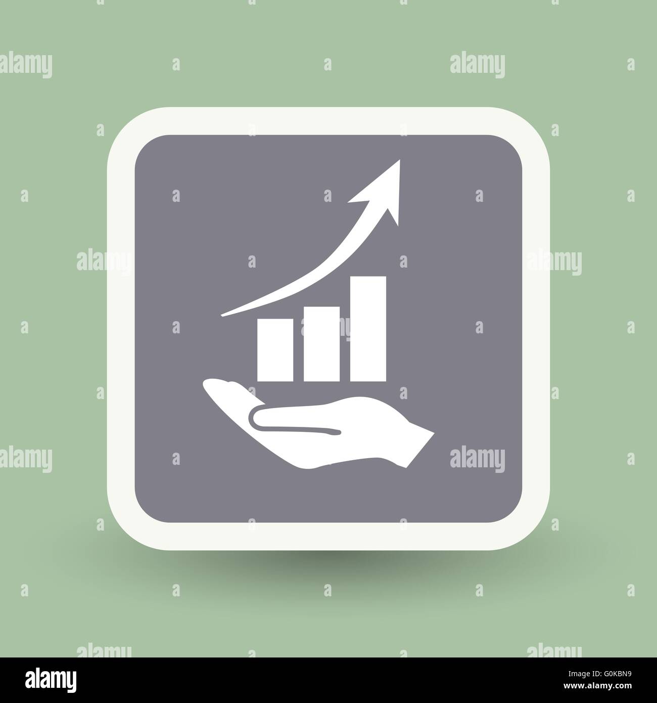 graph in hand icon Stock Vector Image & Art - Alamy