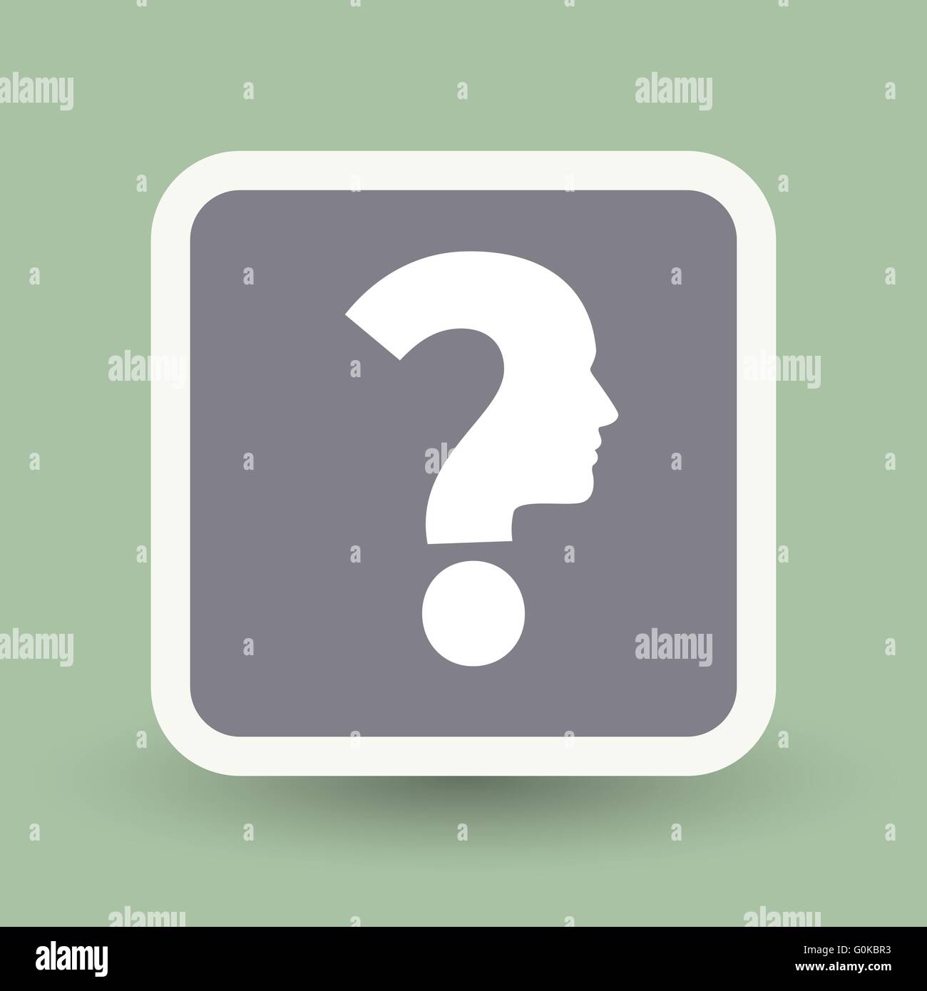 question mark and man icon Stock Vector Image & Art - Alamy