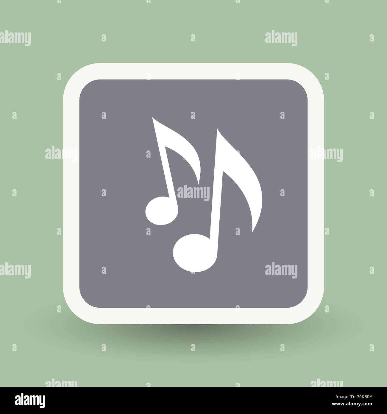 music note icon Stock Vector Image & Art - Alamy