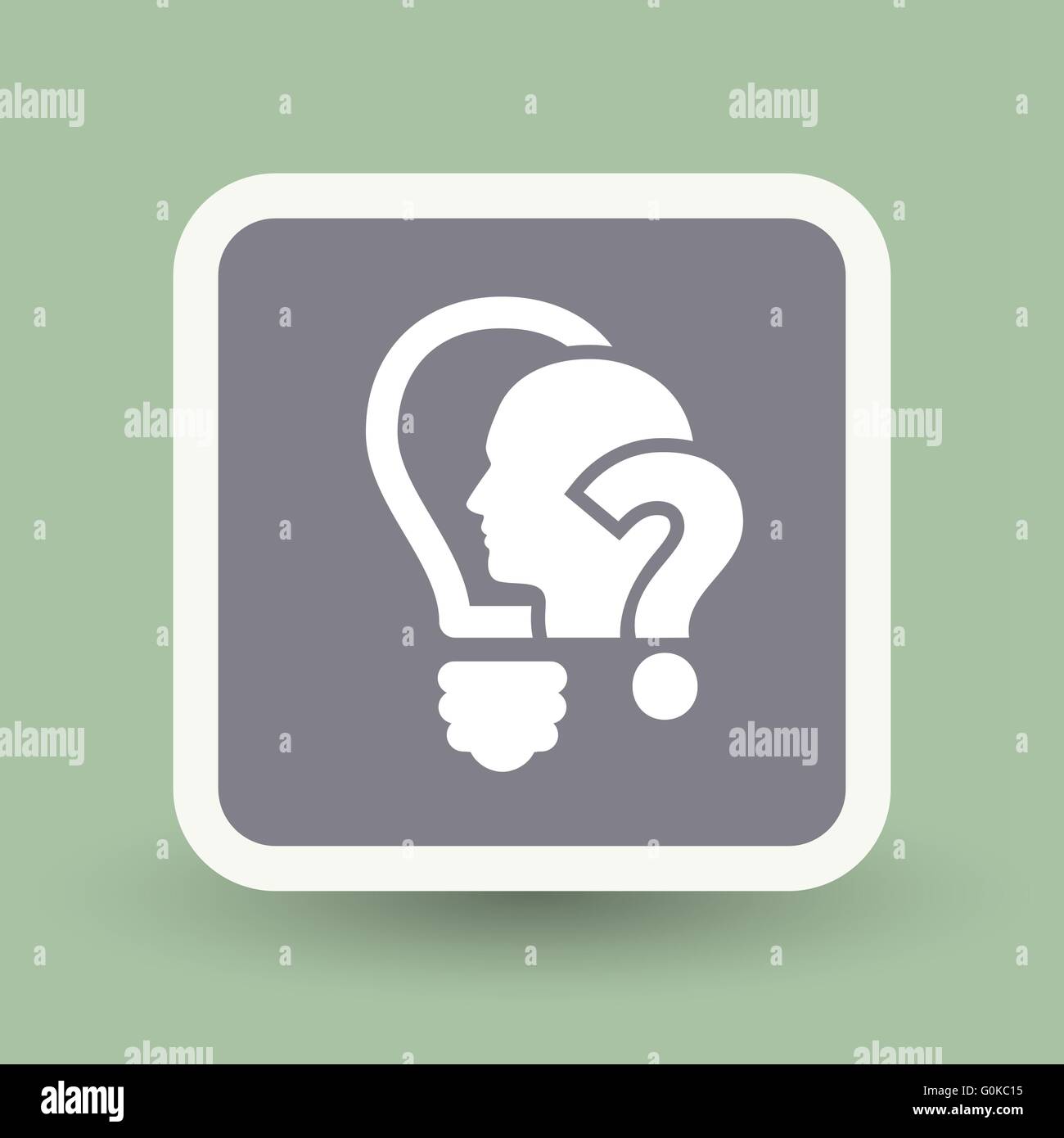 question mark and man icon Stock Vector Image & Art - Alamy