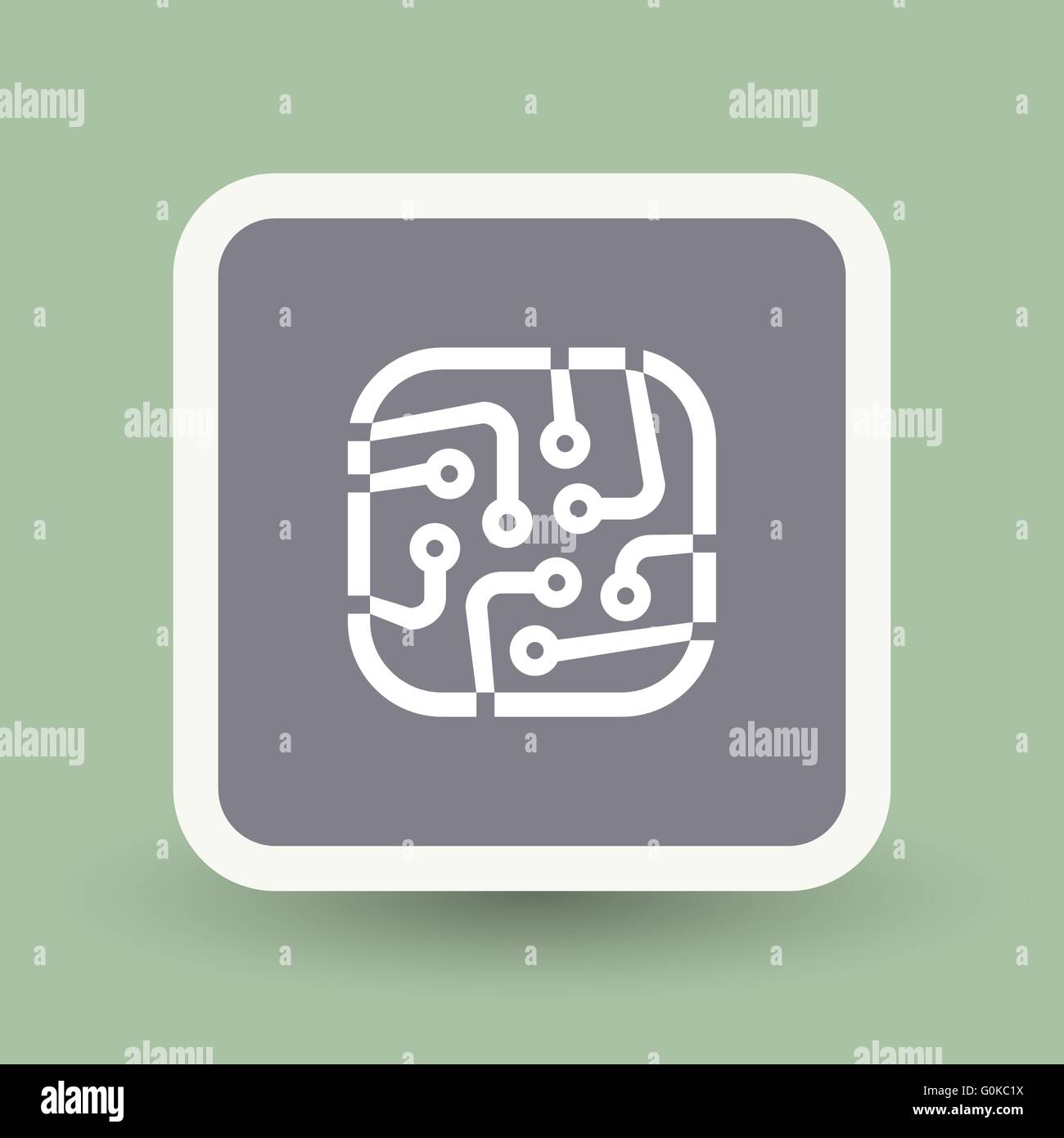 circuit board icon Stock Vector Image & Art - Alamy