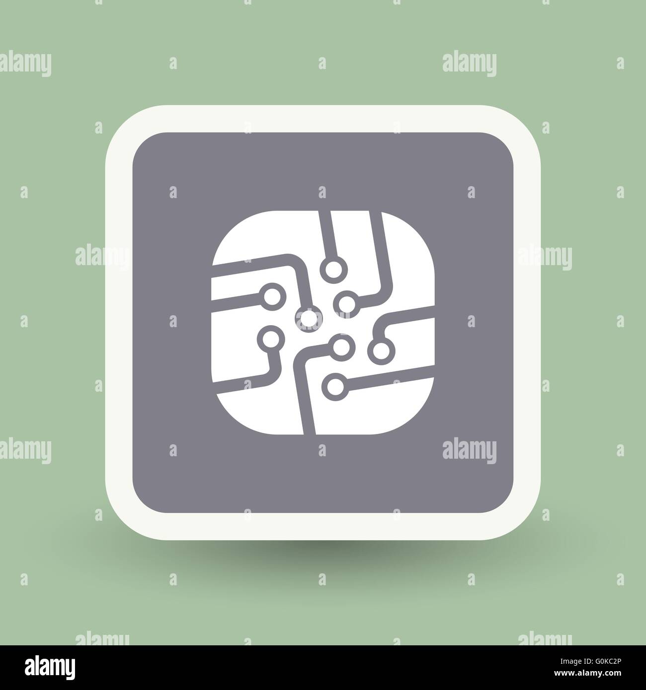 circuit board icon Stock Vector Image & Art - Alamy