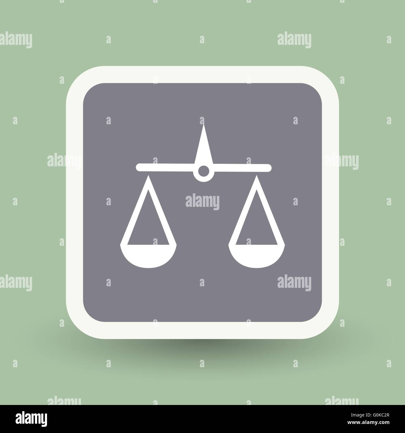 justice scales icon Stock Vector Image & Art - Alamy