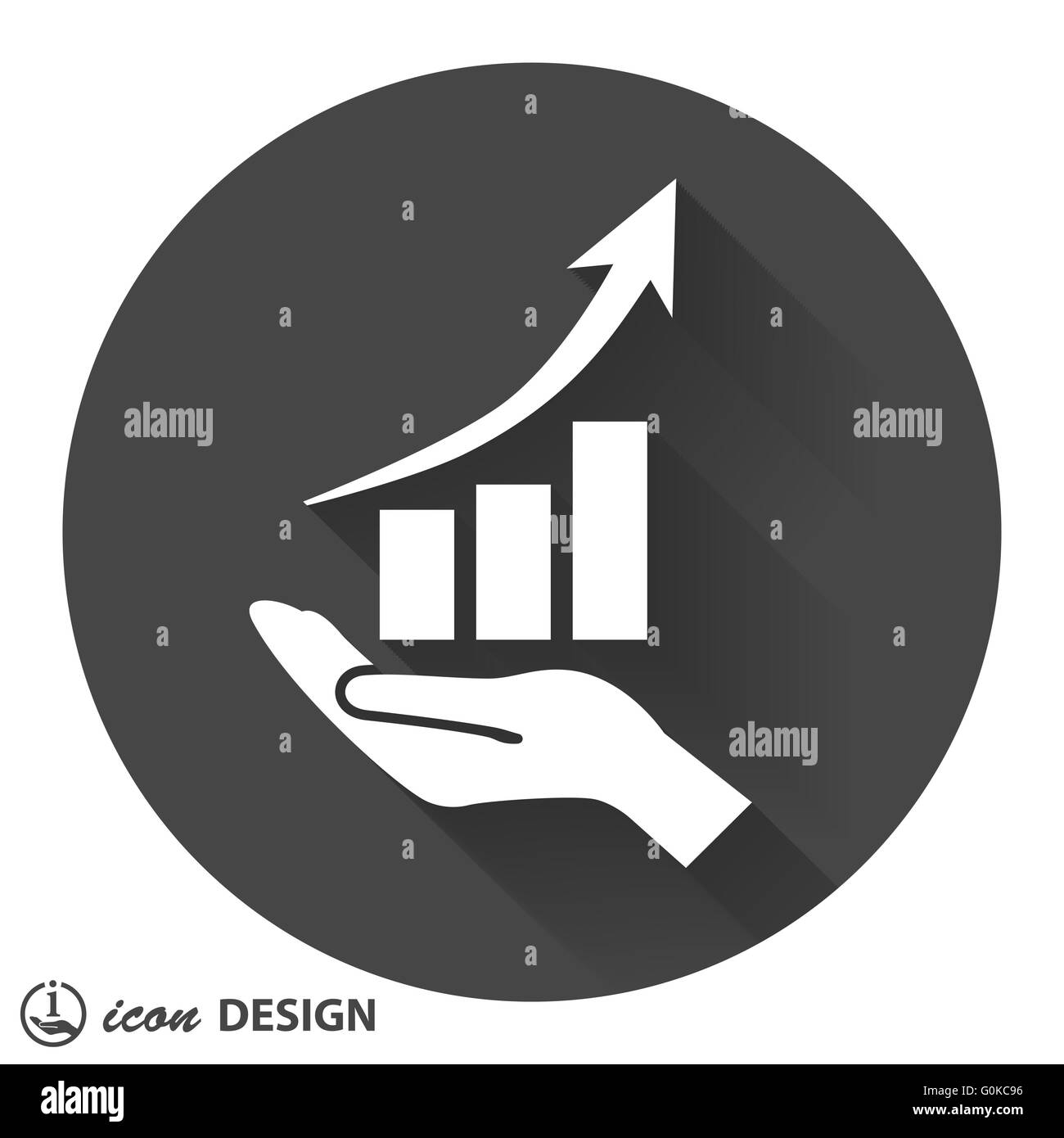 graph in hand icon Stock Vector Image & Art - Alamy