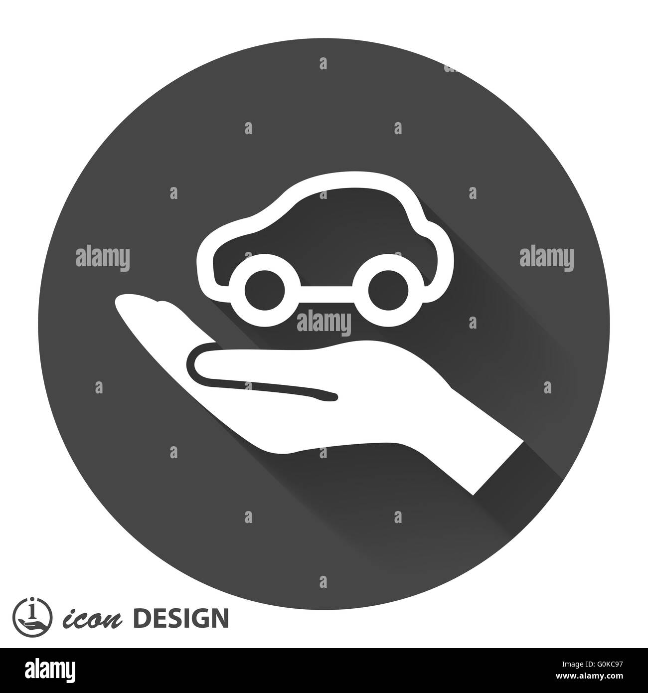 car in hand icon Stock Vector Image & Art - Alamy
