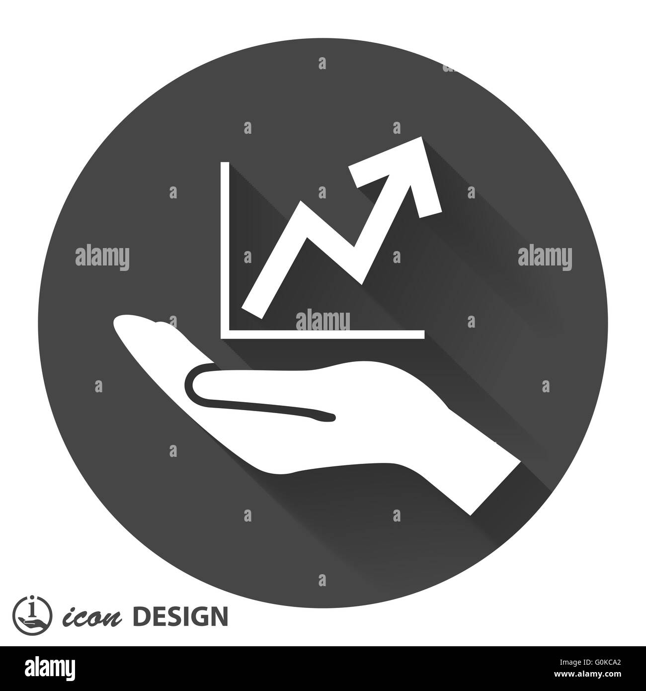 graph in hand icon Stock Vector Image & Art - Alamy