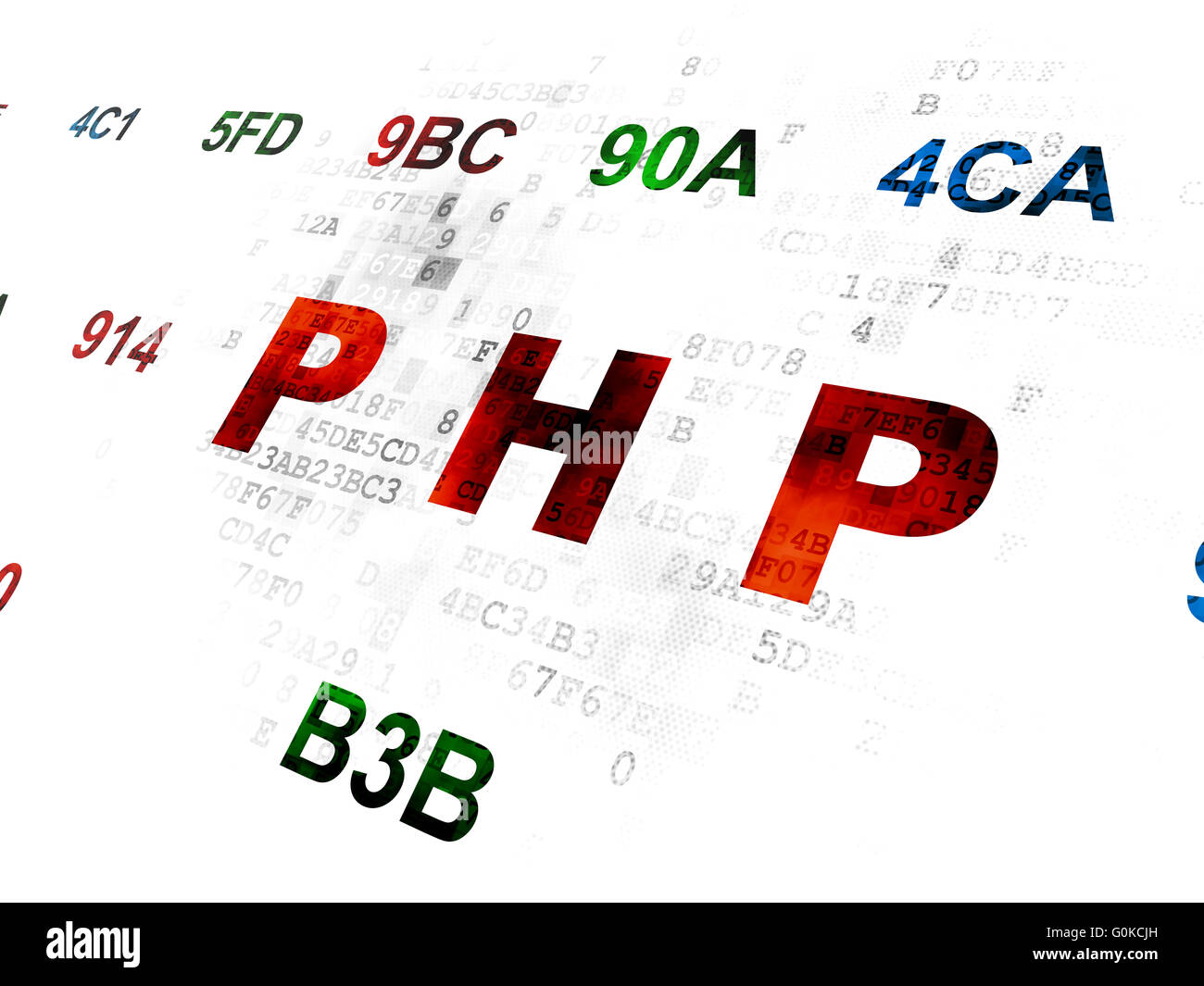 Programming concept: Php on Digital background Stock Photo - Alamy
