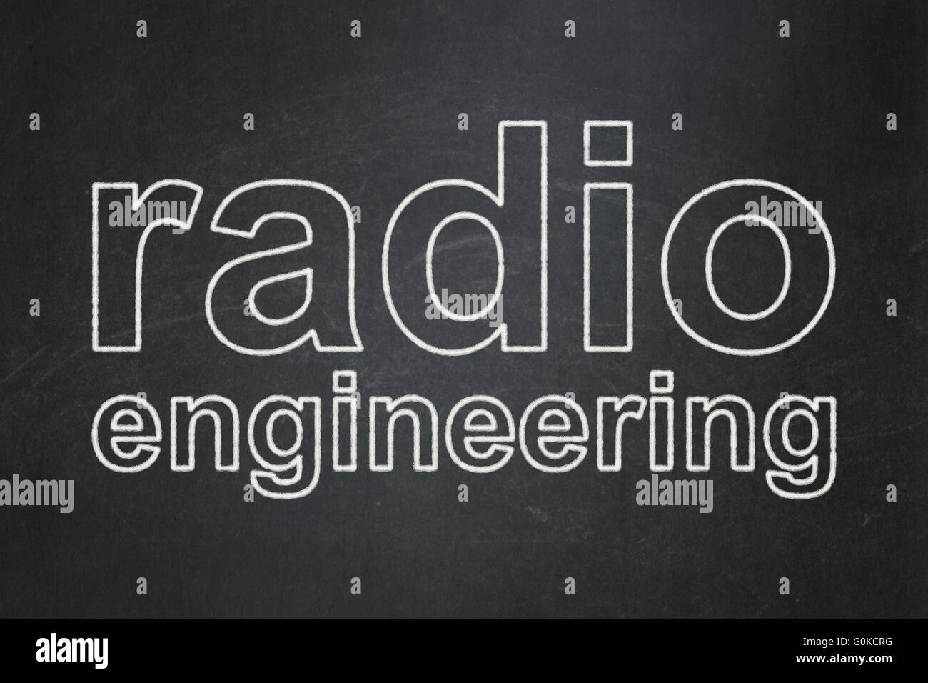 Science concept: Radio Engineering on chalkboard background Stock Photo ...