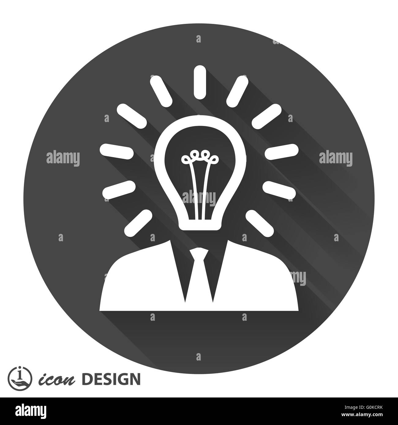 bulb AND head icon Stock Vector Image & Art - Alamy