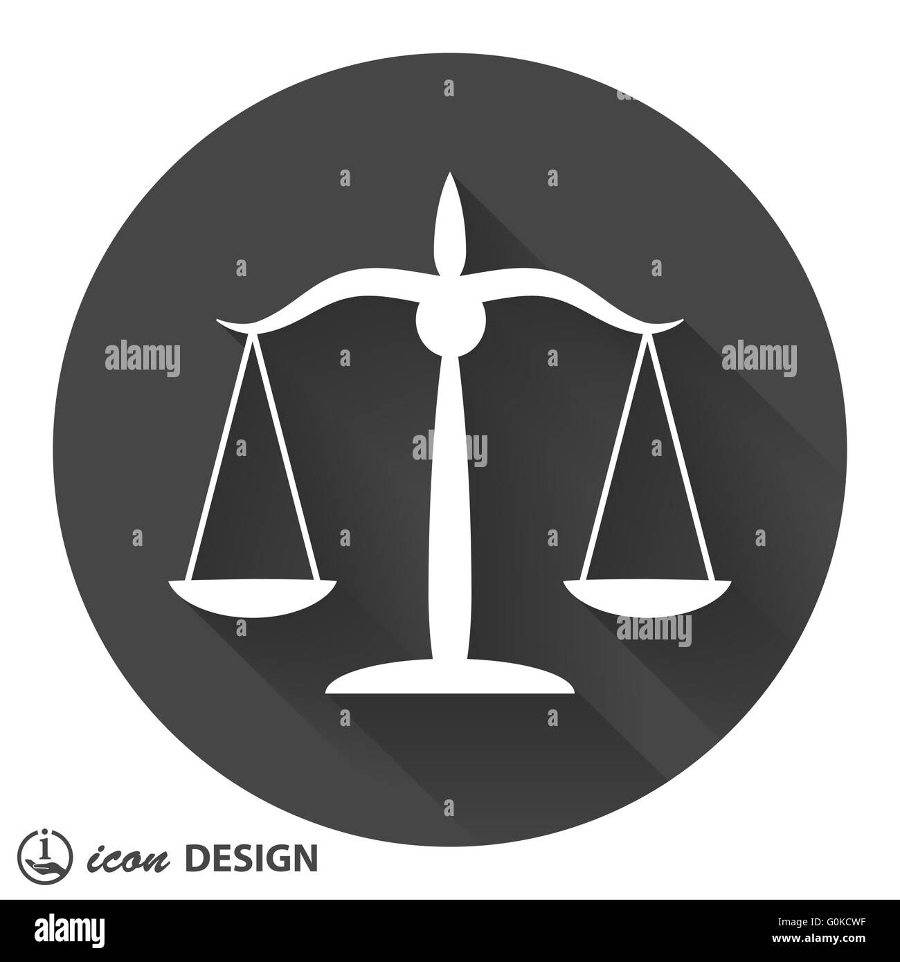 justice scales icon Stock Vector Image & Art - Alamy