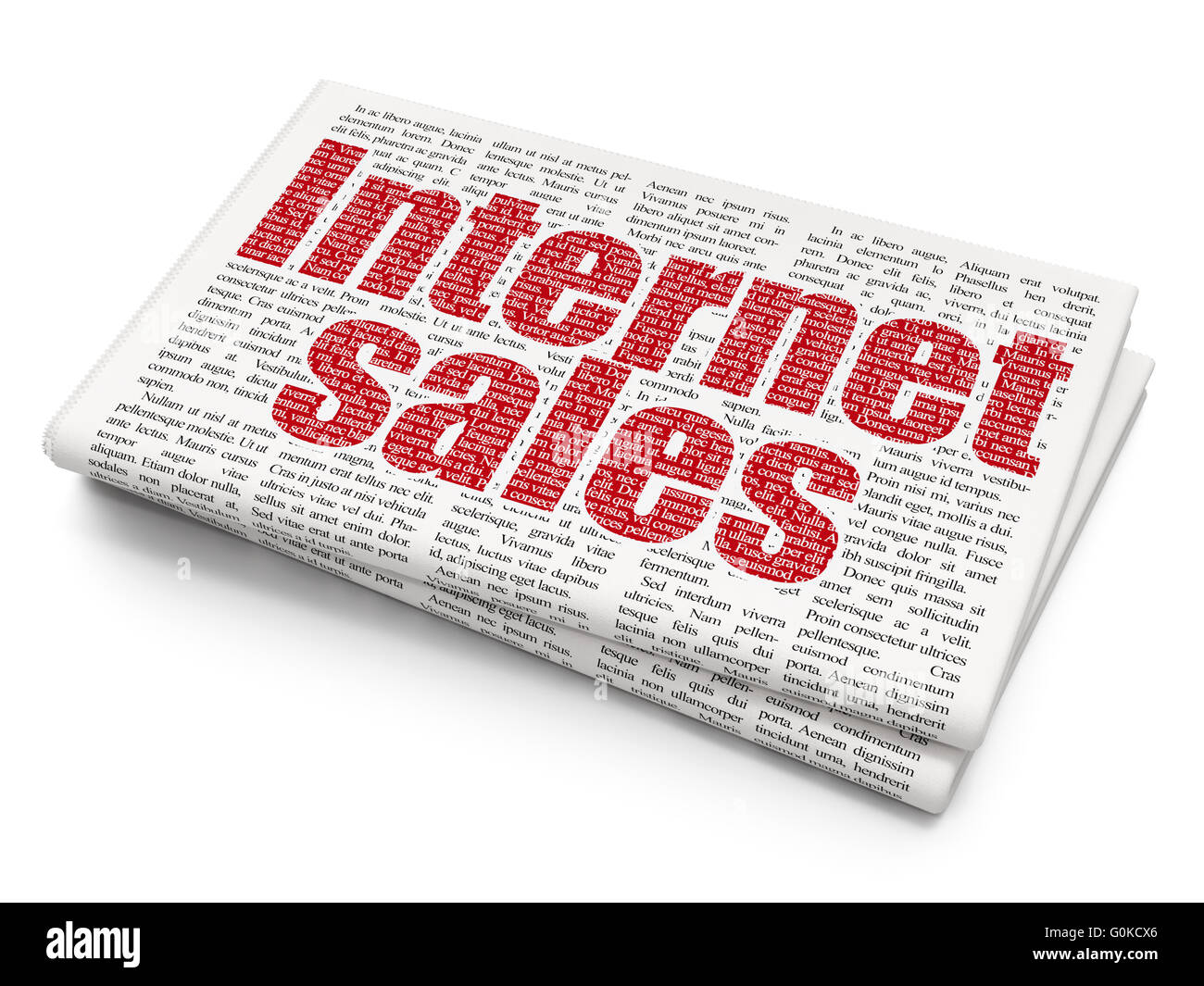 Advertising concept: Internet Sales on Newspaper background Stock Photo ...