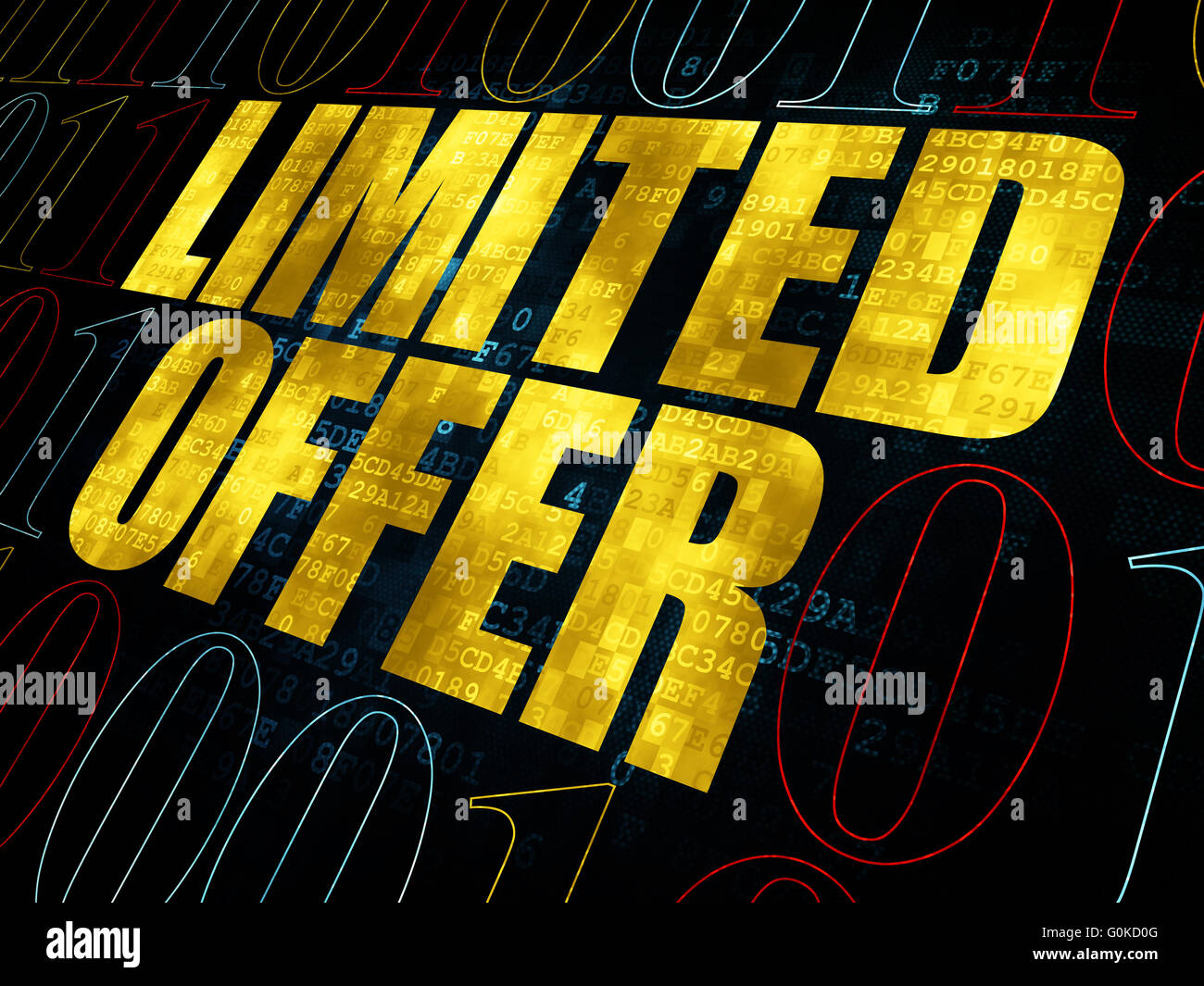 Business concept: Limited Offer on Digital background Stock Photo - Alamy