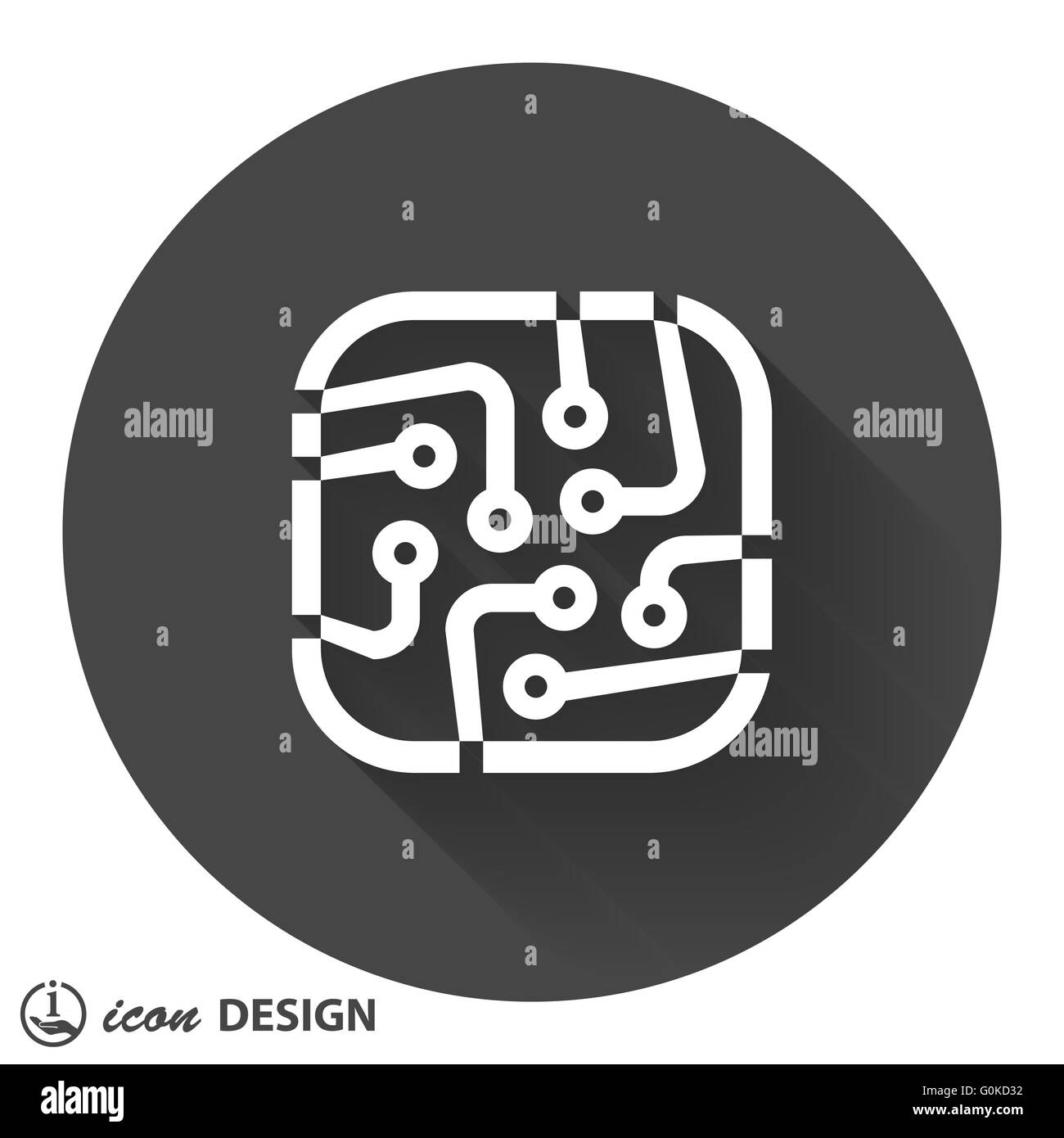 circuit board icon Stock Vector Image & Art - Alamy