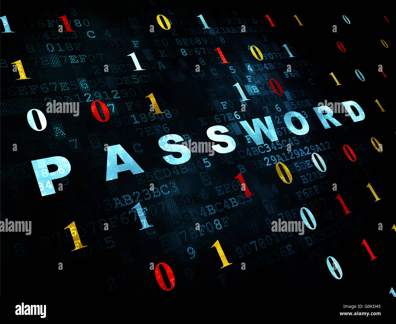 Safety concept: Password on Digital background Stock Photo - Alamy