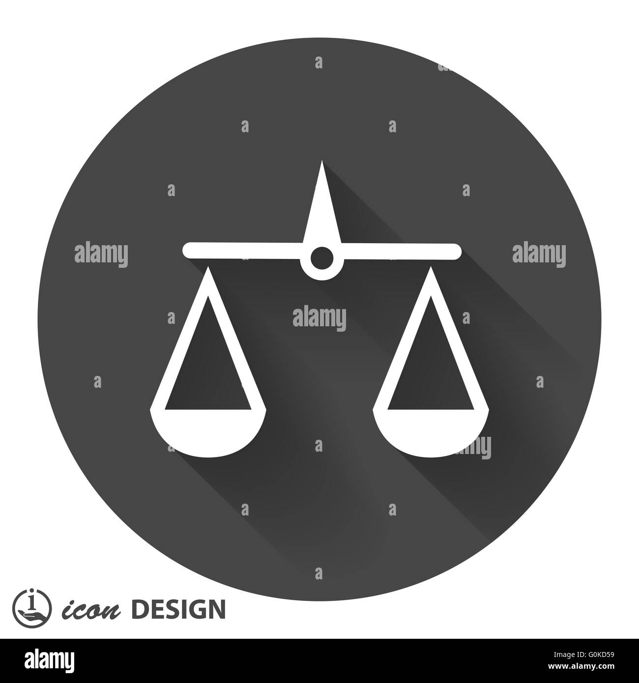 justice scales icon Stock Vector Image & Art - Alamy