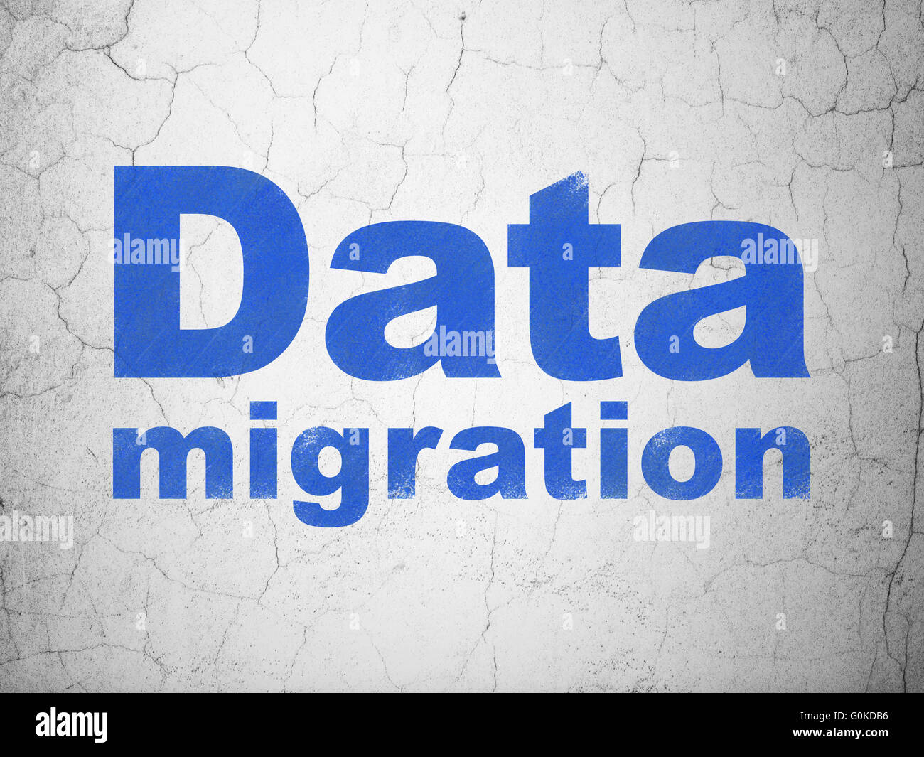 Data concept: Data Migration on wall background Stock Photo - Alamy
