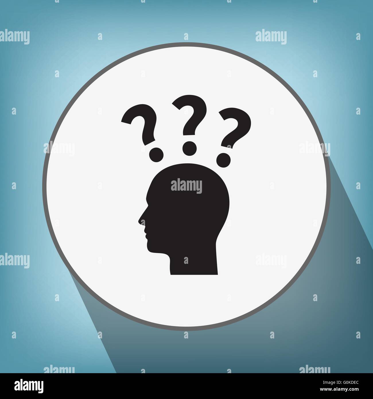 question mark and man icon Stock Vector Image & Art - Alamy