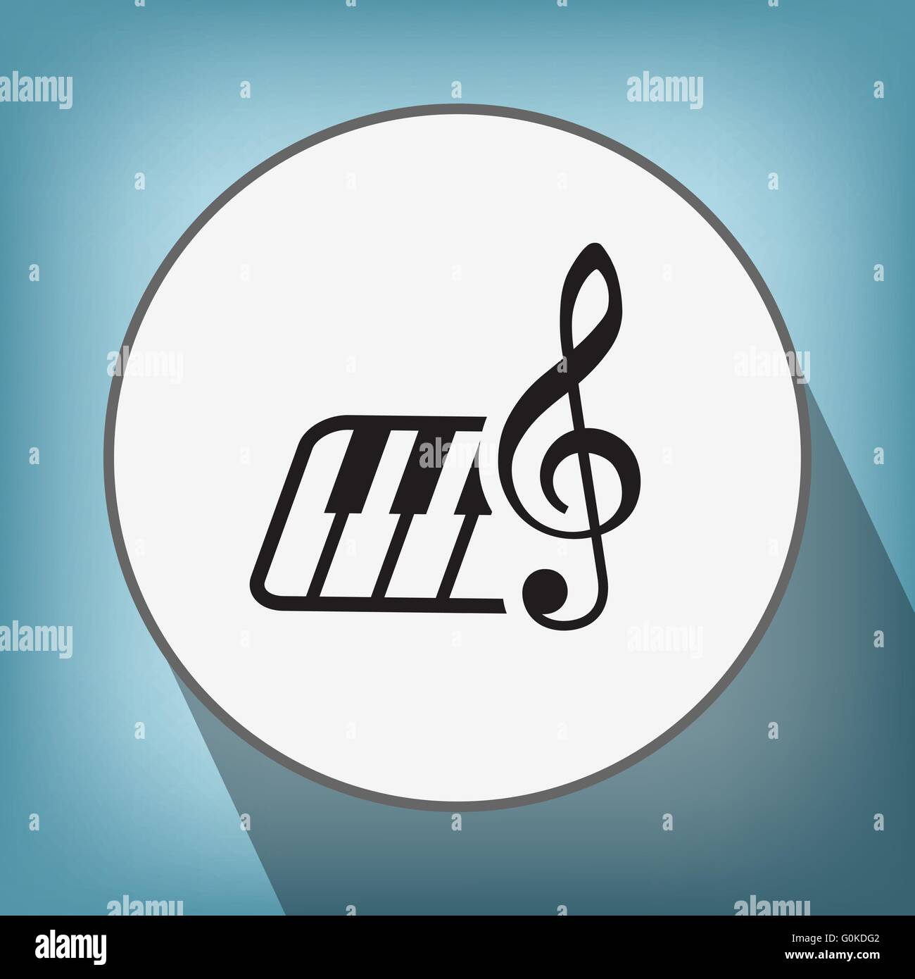 music key and keyboard icon Stock Vector Image & Art - Alamy