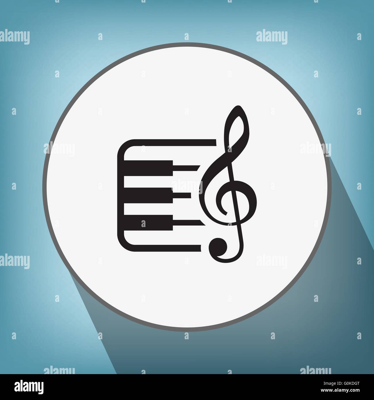 music key and keyboard icon Stock Vector Image & Art - Alamy