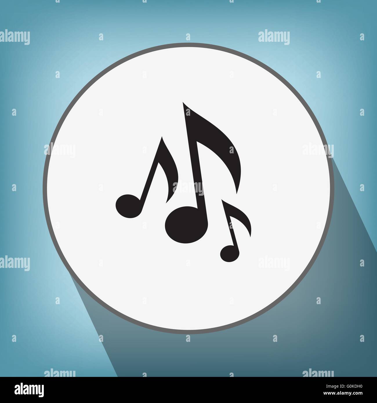music note icon Stock Vector Image & Art - Alamy