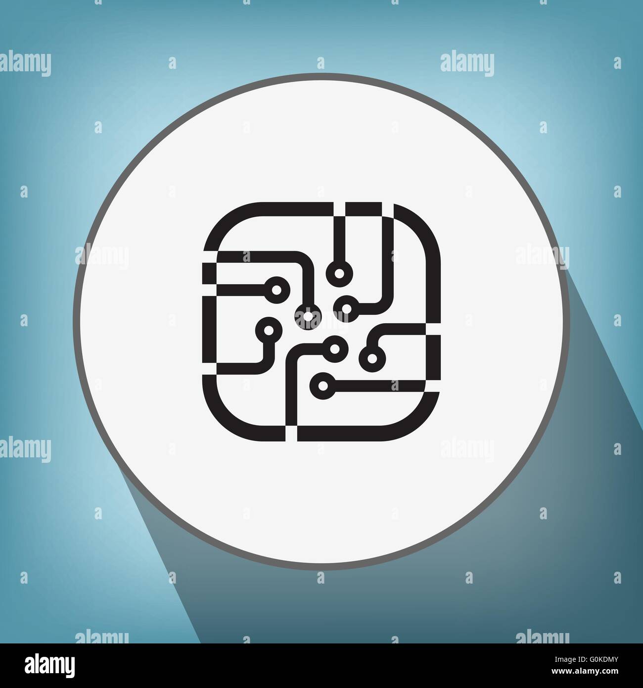 circuit board icon Stock Vector Image & Art - Alamy