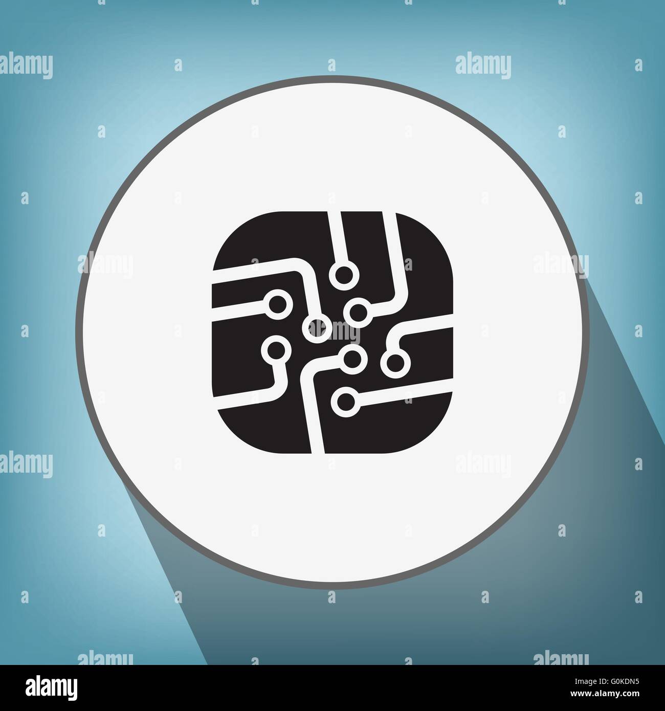 circuit board icon Stock Vector Image & Art - Alamy