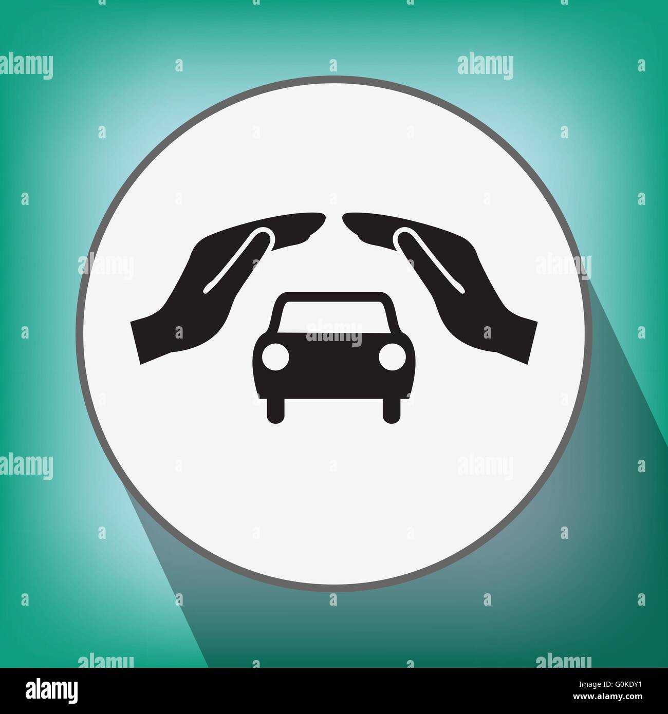car in hand icon Stock Vector Image & Art - Alamy