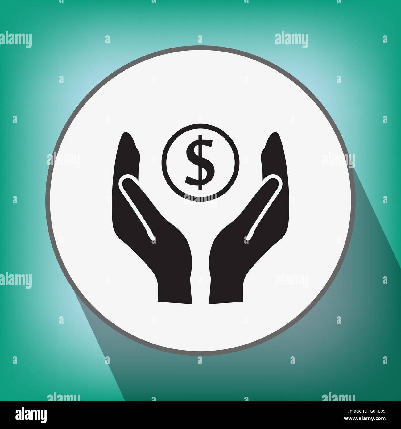 money in hand icon Stock Vector Image & Art - Alamy