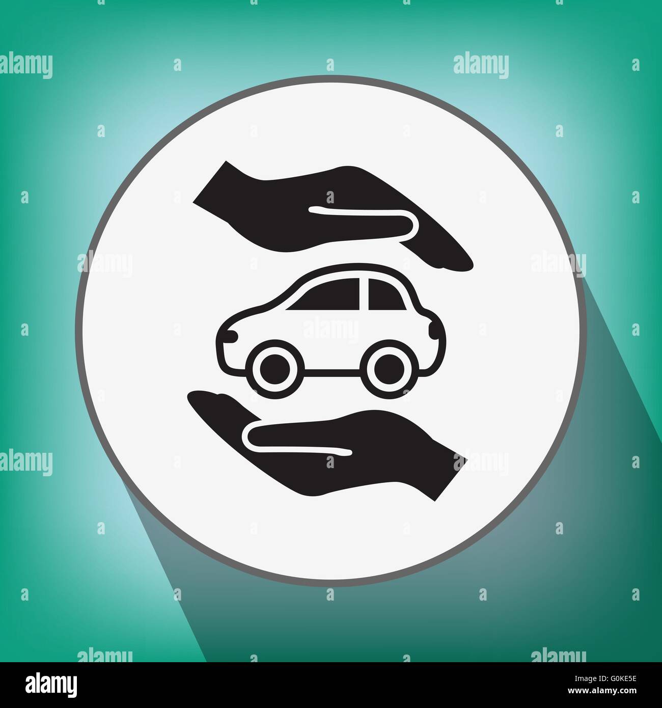 car in hand icon Stock Vector Image & Art - Alamy