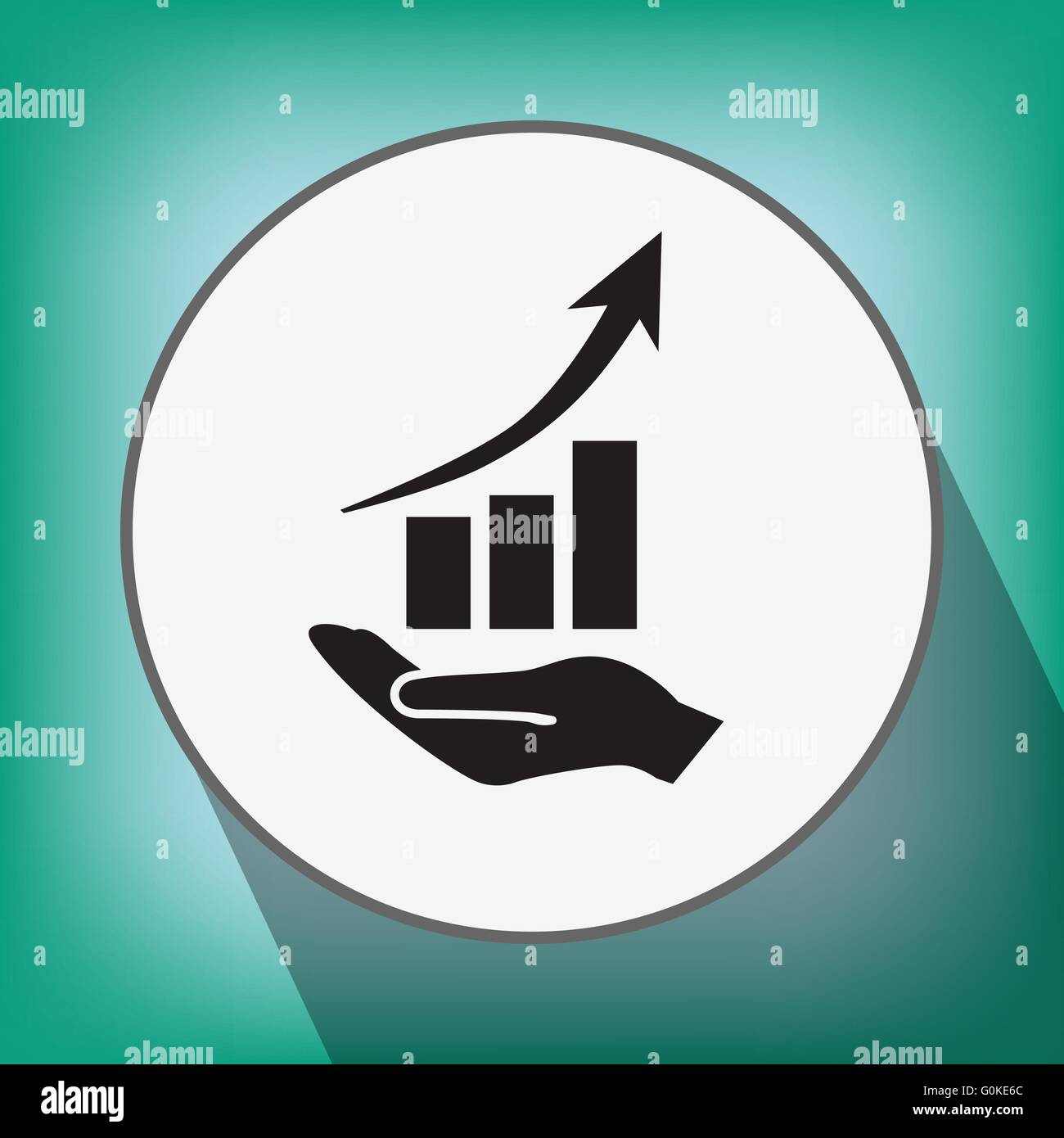graph in hand icon Stock Vector Image & Art - Alamy