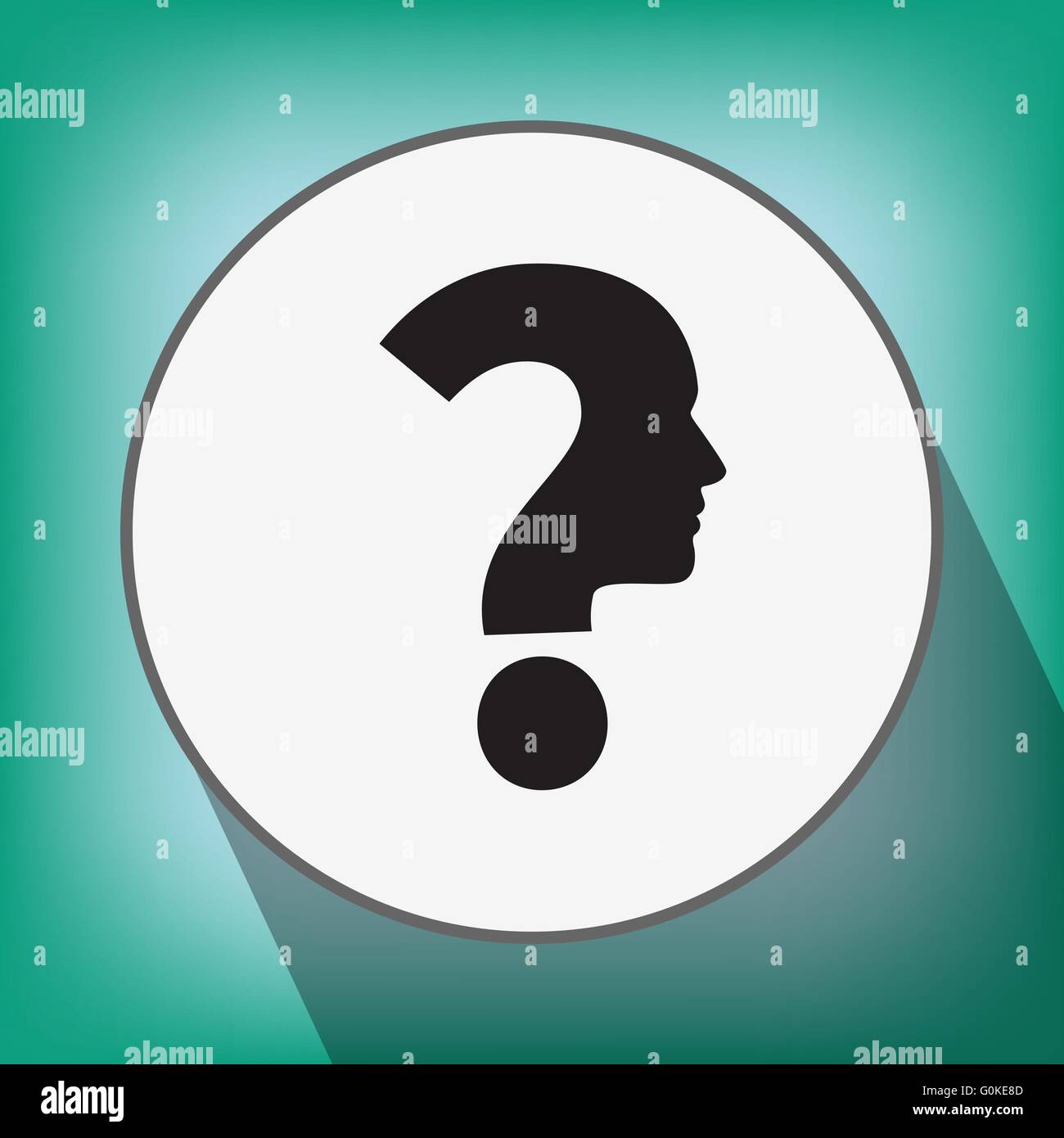 question mark and man icon Stock Vector Image & Art - Alamy