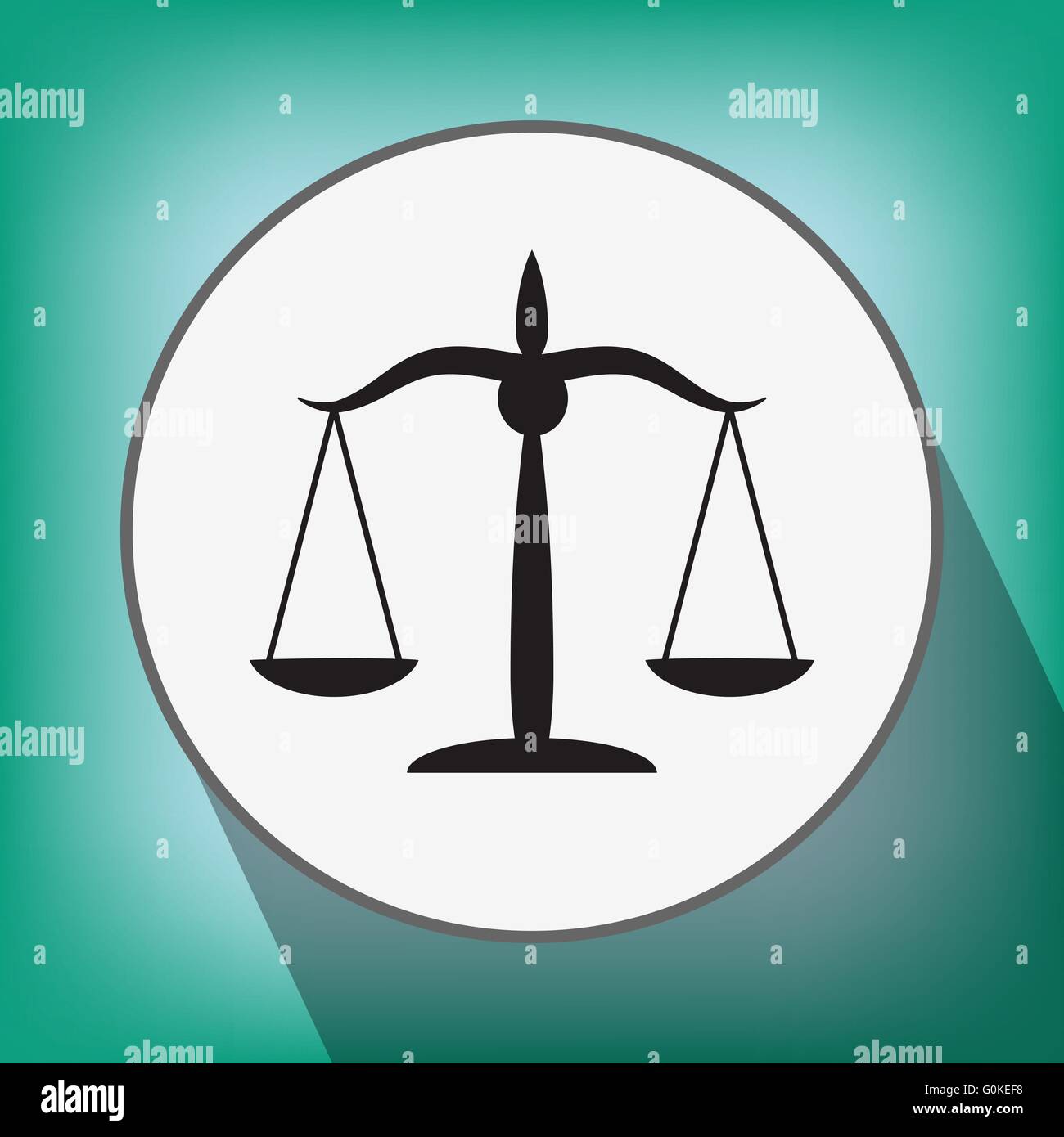 justice scales icon Stock Vector Image & Art - Alamy