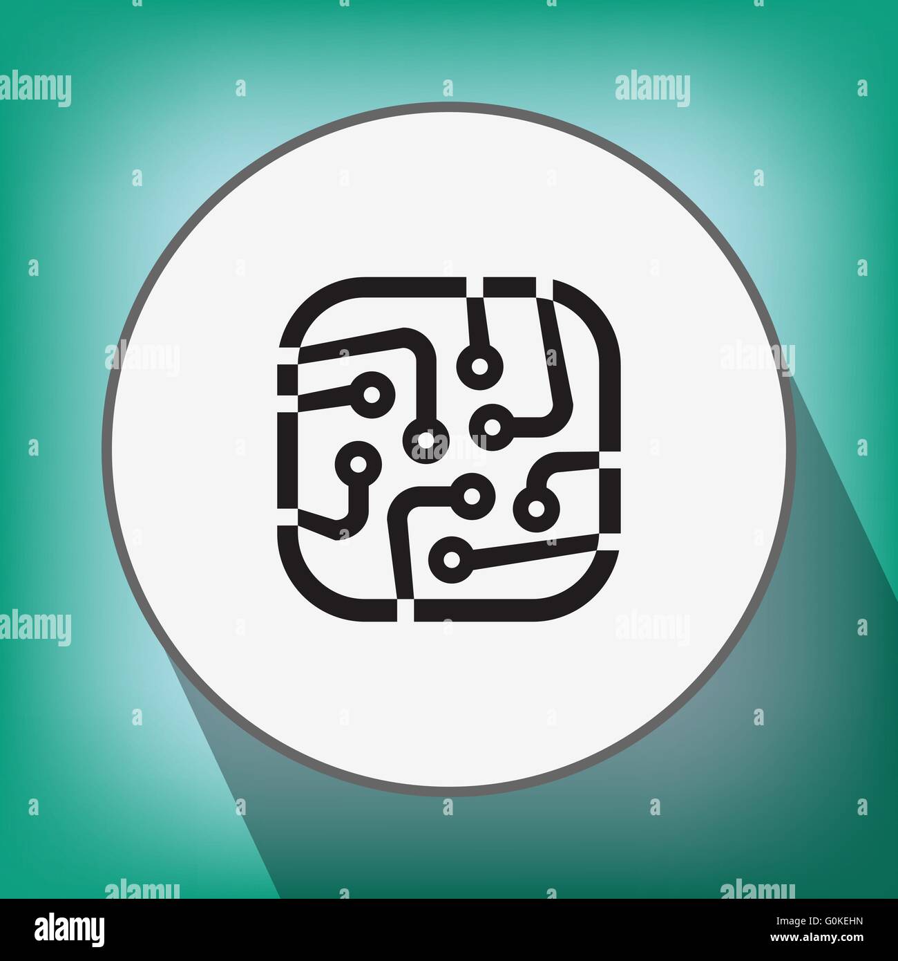 circuit board icon Stock Vector Image & Art - Alamy