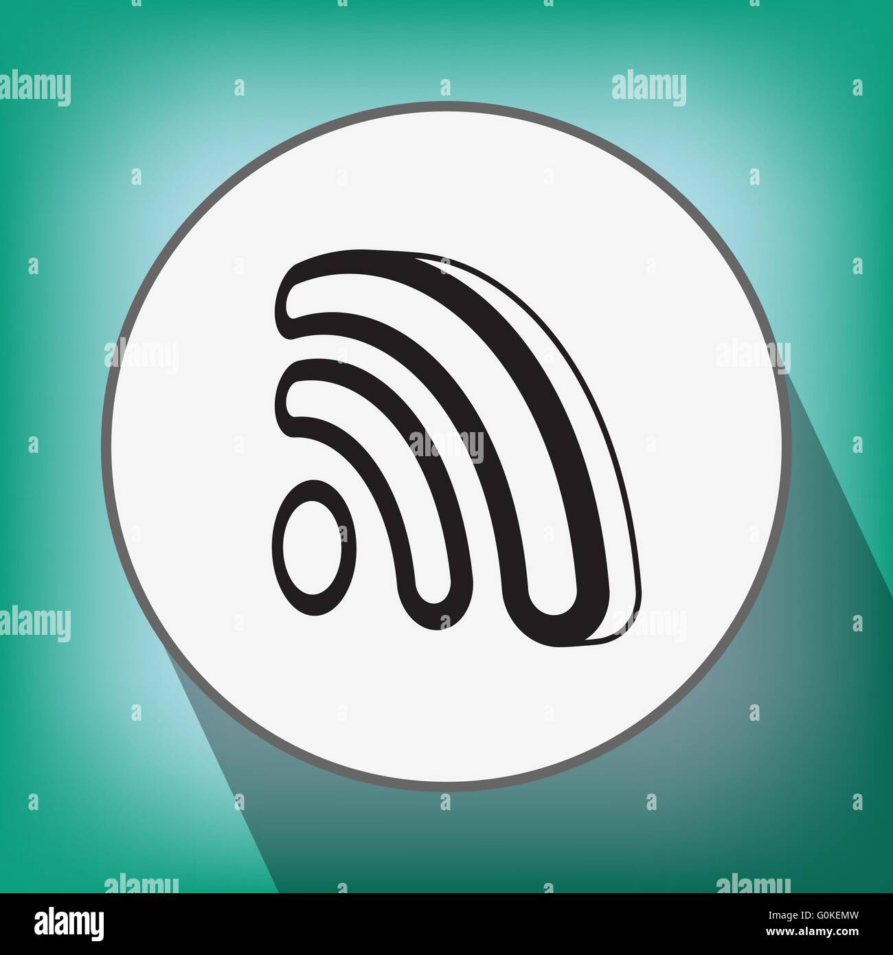 Icon rss vector concept illustration Stock Vector Images - Alamy