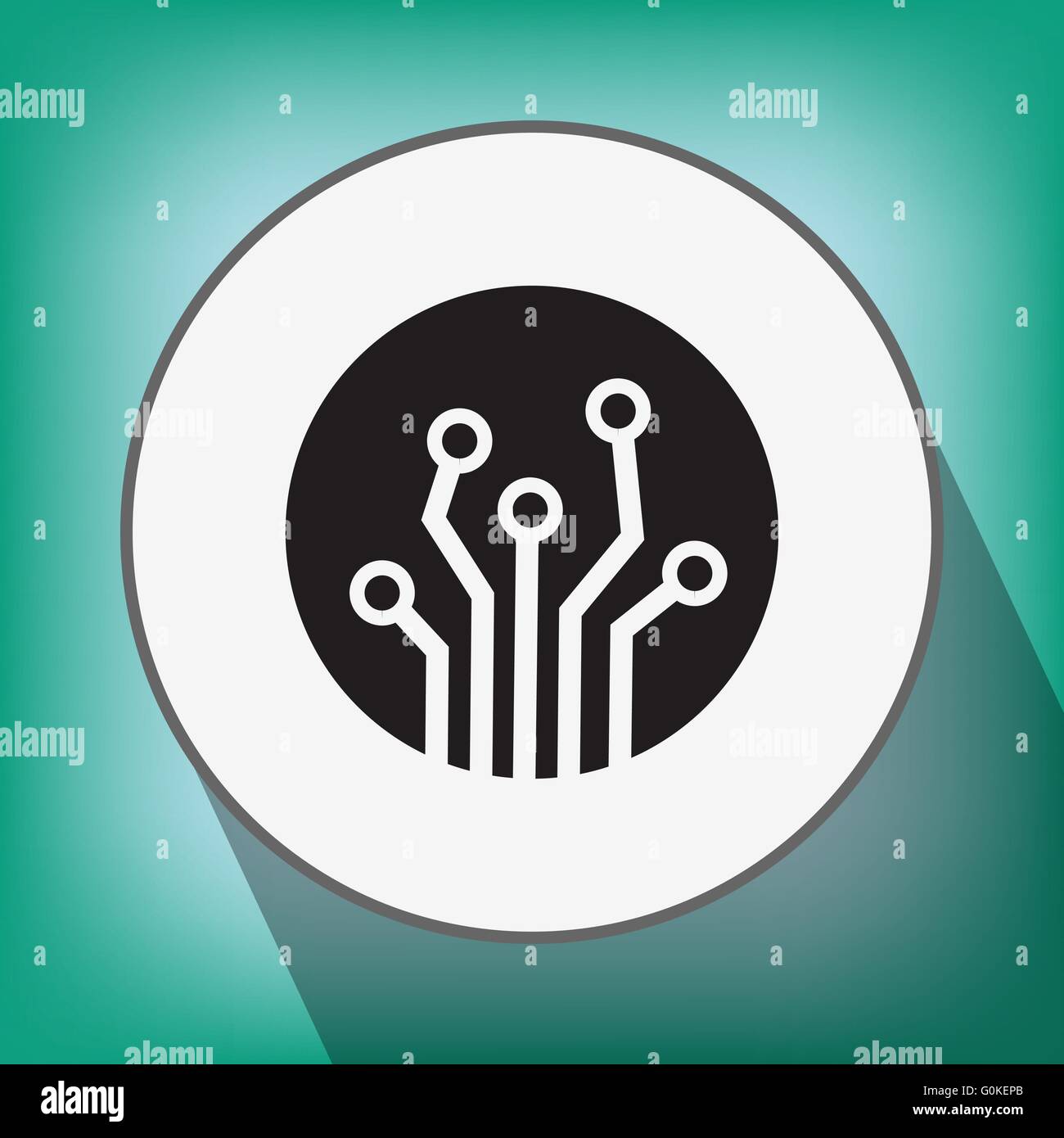 circuit board icon Stock Vector Image & Art - Alamy