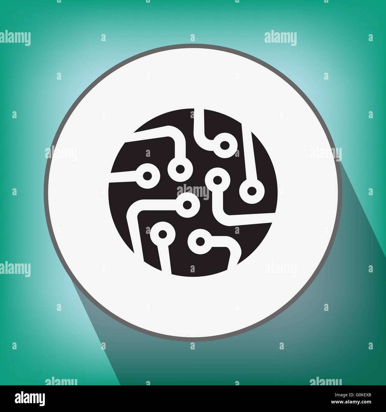 circuit board icon Stock Vector Image & Art - Alamy