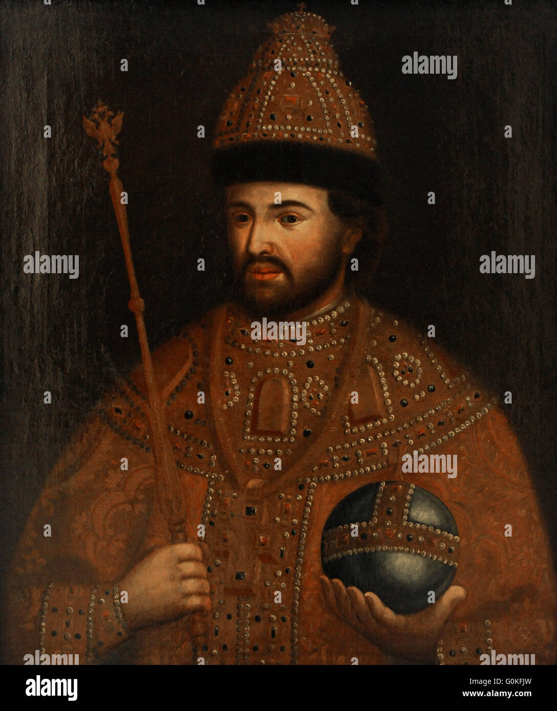 Ivan V of Russia (1666-1696). Tsar of Russia. Co-reigned between 1682 ...