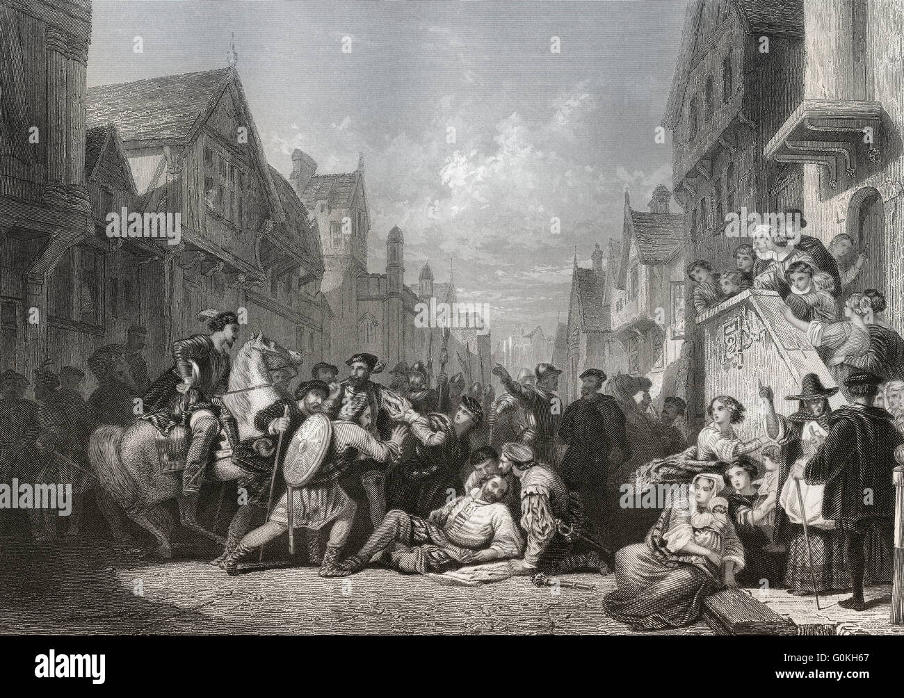 Assassination of the Regent Moray , James Stewart, 1st Earl of Moray, c ...