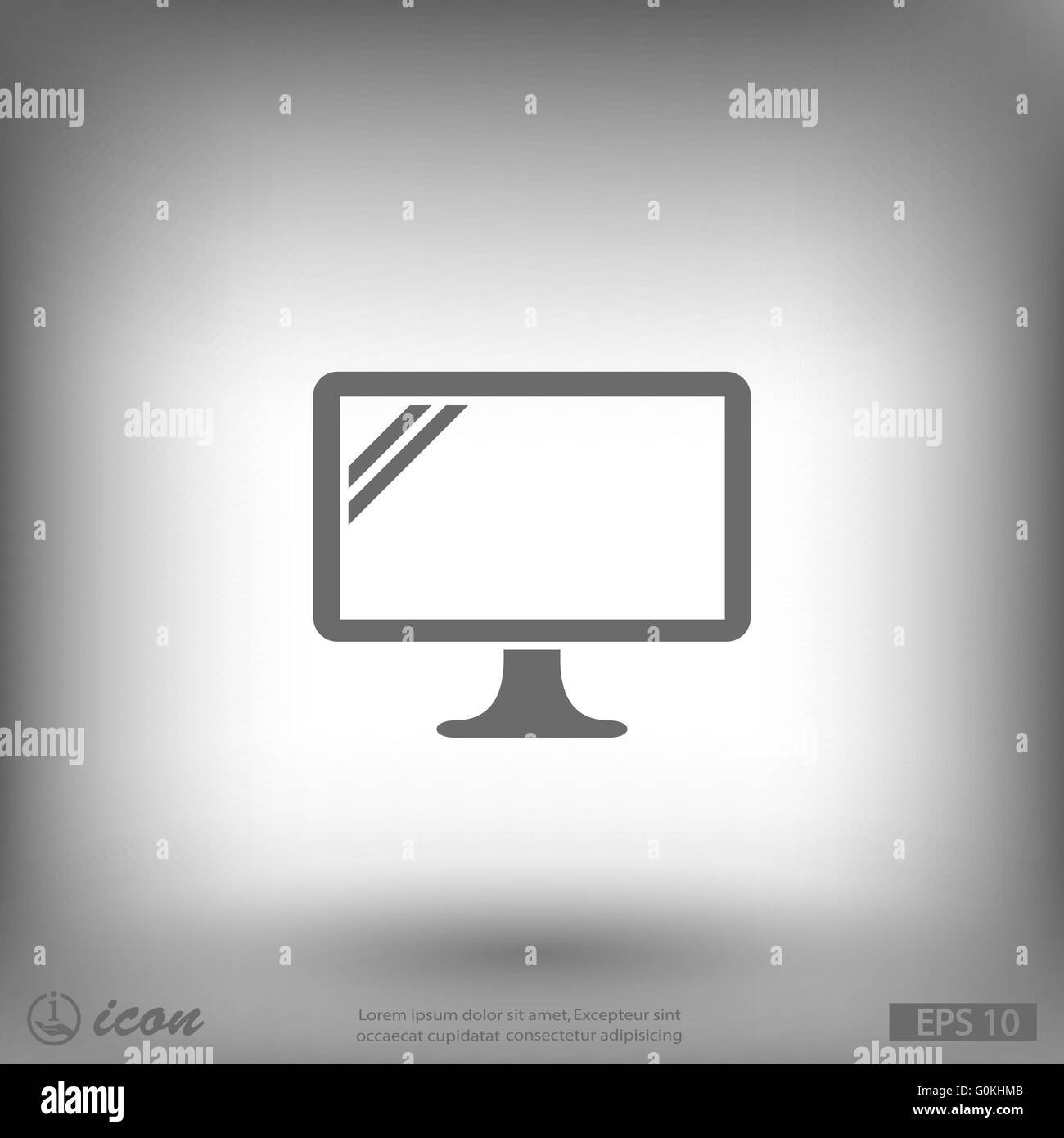 Pictograph of computer Stock Vector Image & Art - Alamy