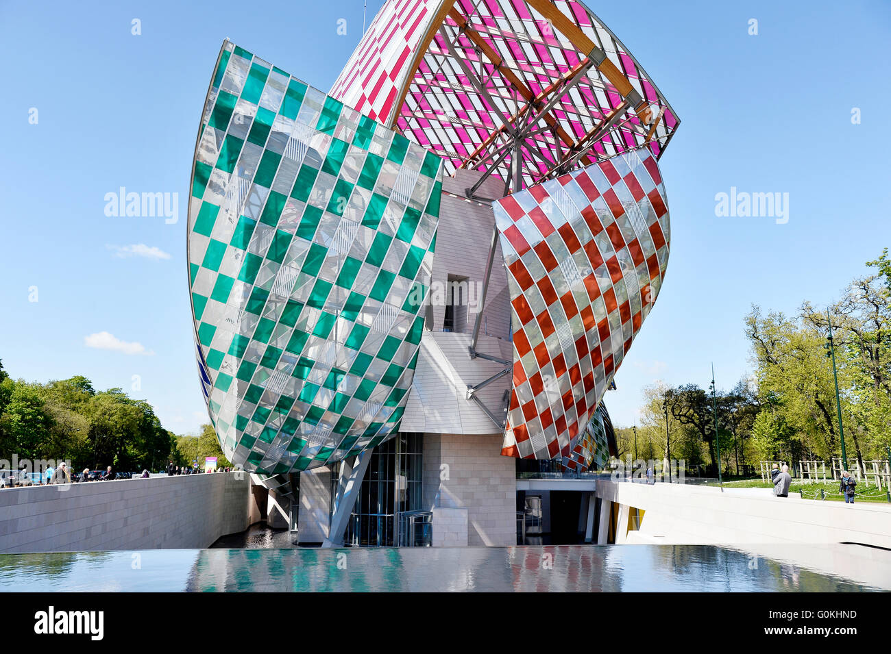 Observatory of Light by Daniel Buren on the Louis Vuitton Fondation by ...