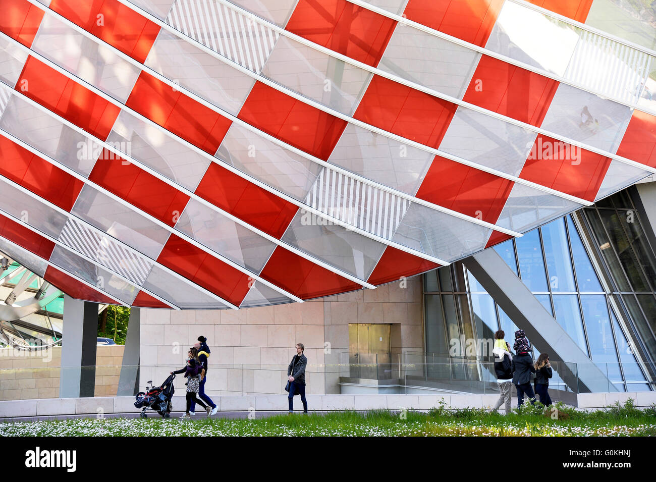 Observatory of Light by Daniel Buren on the Louis Vuitton Fondation by ...