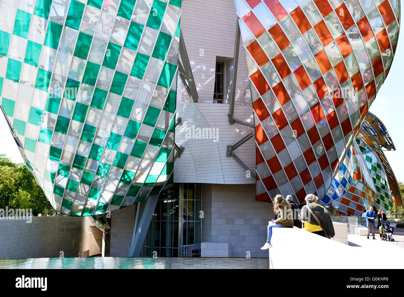 Observatory of Light by Daniel Buren on the Louis Vuitton Fondation by ...