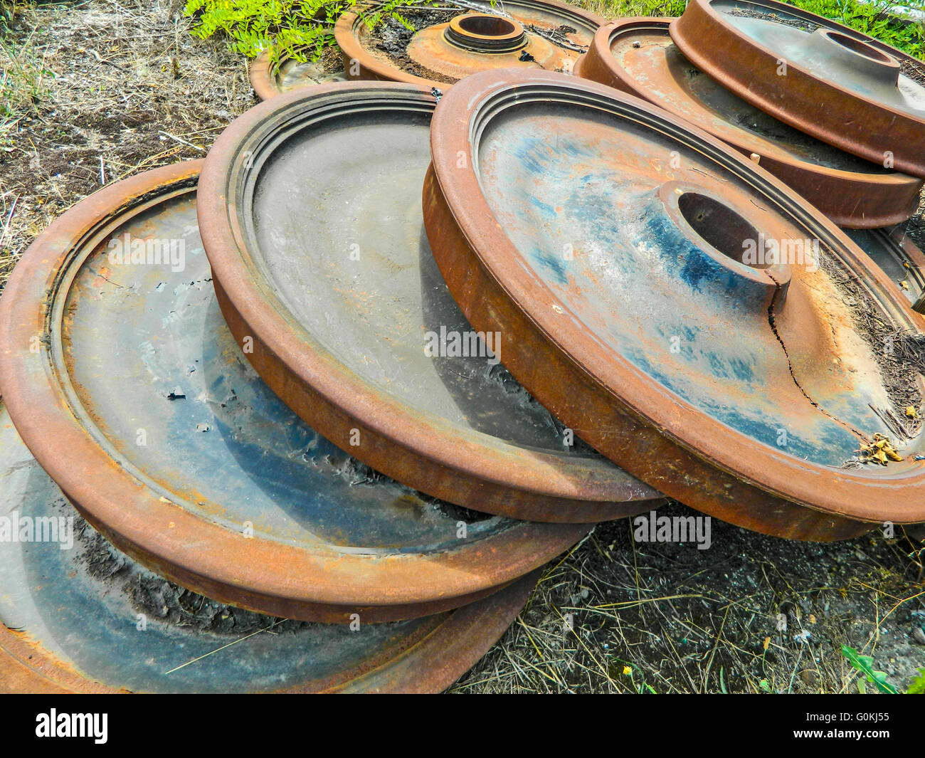 Railway wagon wheel hi-res stock photography and images - Alamy