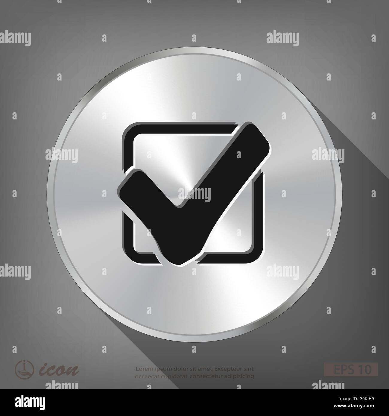 Pictograph of check mark Stock Vector Image & Art - Alamy