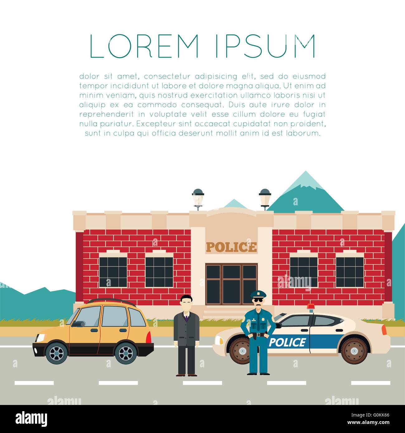 Police department banner4 Stock Vector Image & Art - Alamy