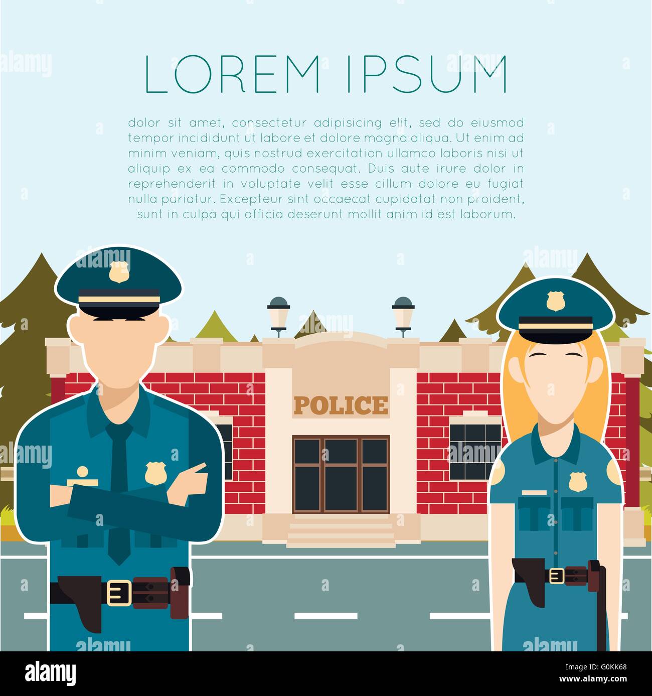 Police department banner7 Stock Vector Image & Art - Alamy