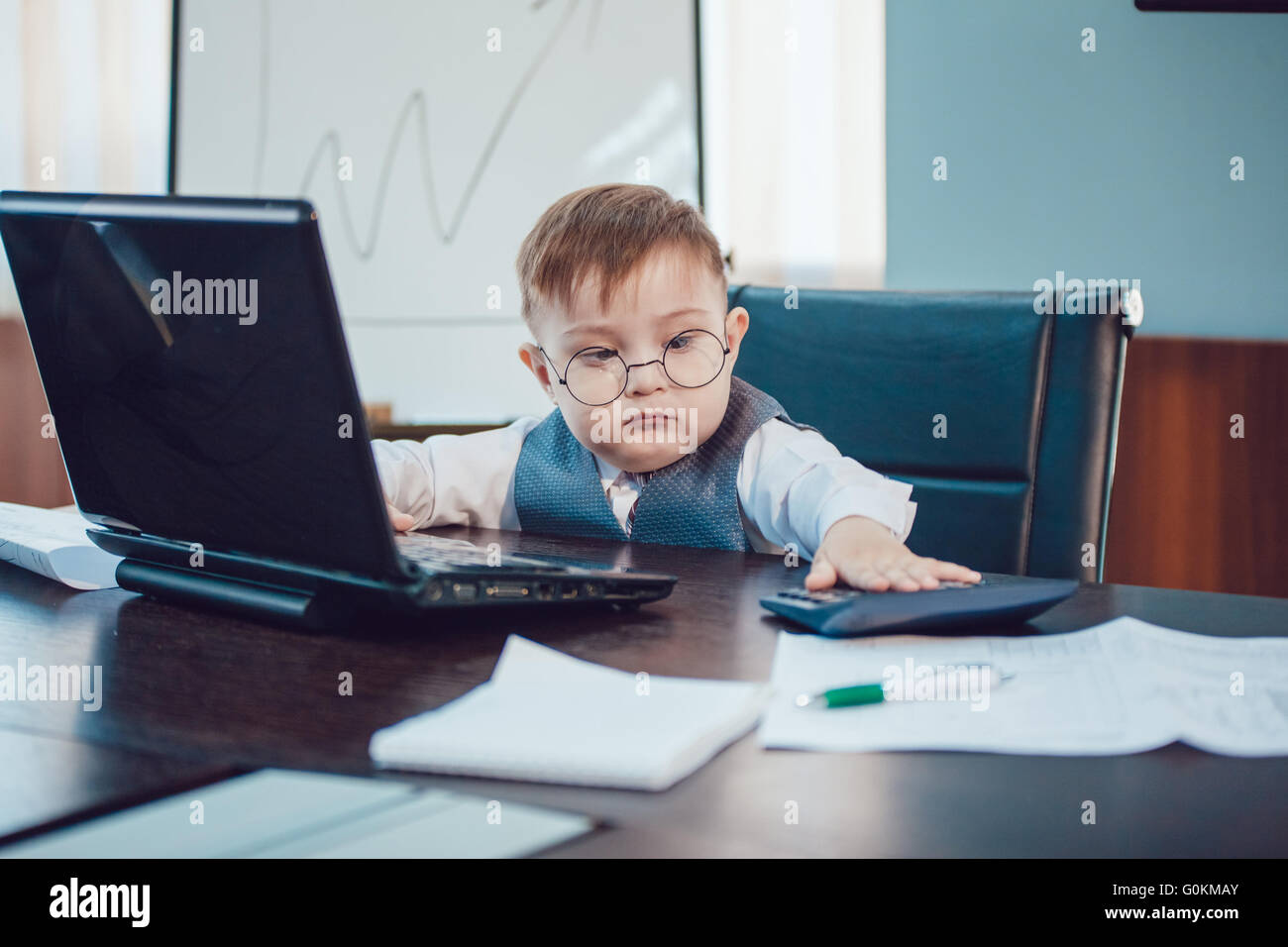Children businessmen are meeting in the office Stock Photo - Alamy