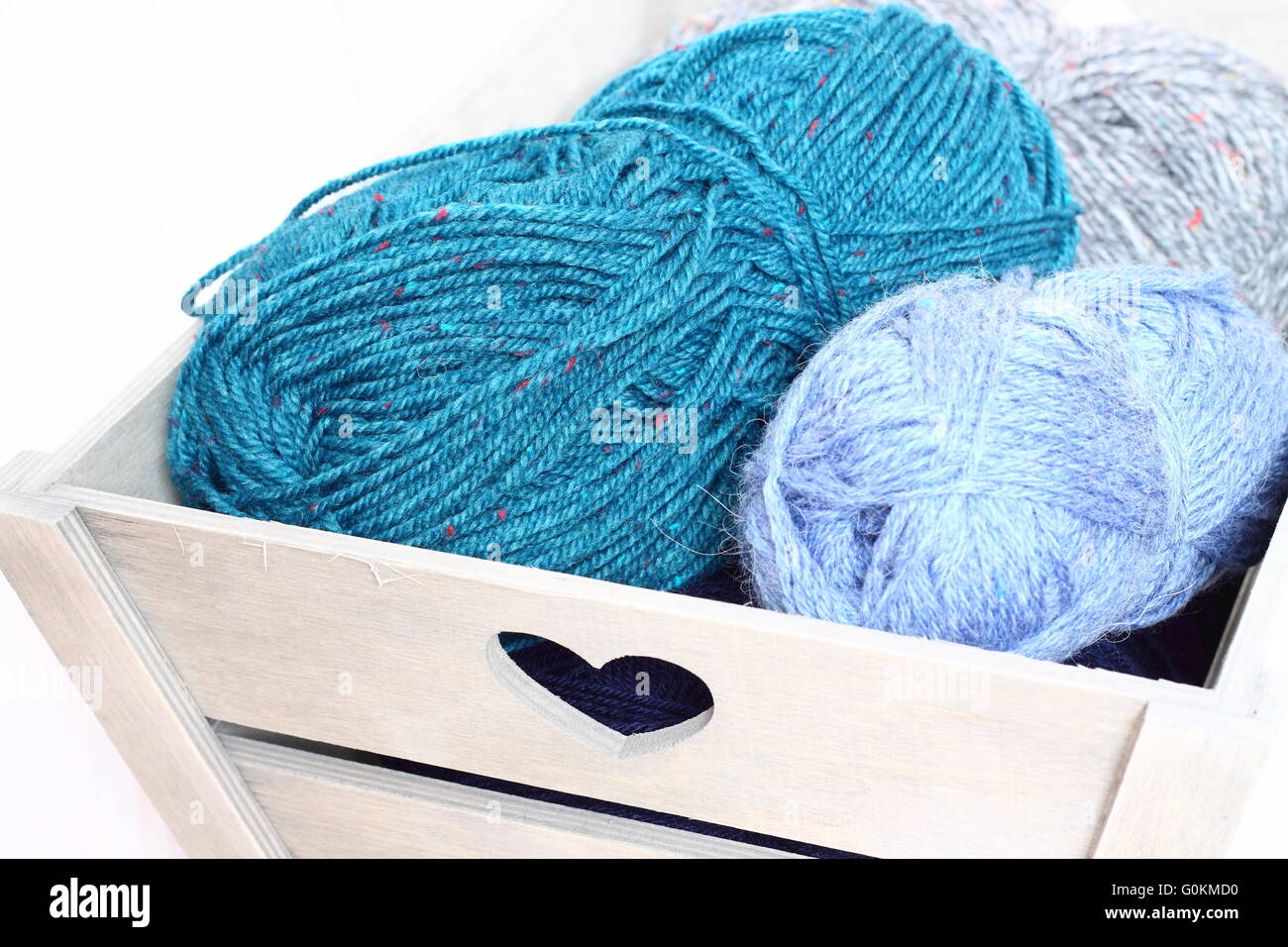 Wool wooden crate Stock Photo - Alamy