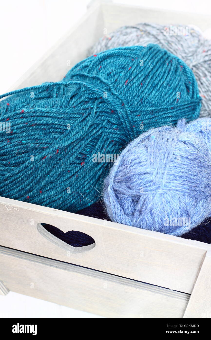 Wool wooden crate Stock Photo - Alamy